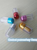 China Reusable Small Plastic Pill Bottles Empty Plastic Pill Containers For Single Capsule for sale