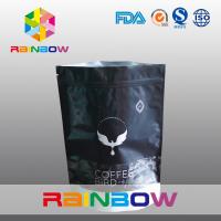 China Custom Printing 250g Matt Stand Up k Coffee Bean Bags With Valve for sale