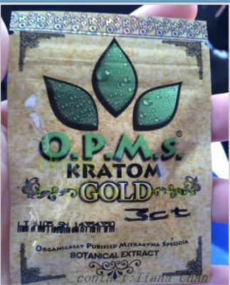 China gold printing Herbal Incense Packaging 2ct 3ct 5ct cannabidiol herbal incense zipper bags for sale
