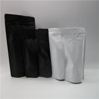 China Matte Black Foil Stand up Pouch With Zipper , foil bags for food packaging for sale
