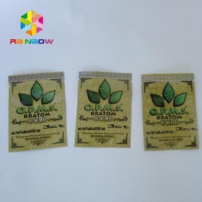 China Custom Printing Kratom Botanical Extract Aluminum Foil k Bag For Cannabinoids Kratom Capsules for sale