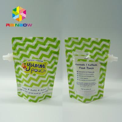 China Food grade transparent standup Spout Pouch Packaging for suck jelly / juice for sale