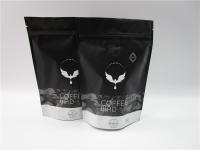 China 250G 500g coffee aluminum foil stand up pouch with valve , custom printing for sale