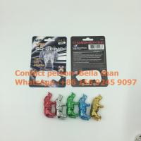 China Shinny Silver / Gold sex pill Rhino toys for Go Rhino packaging, Metal Rhino shape bottles for sale