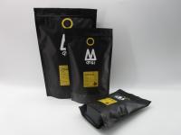China Coffee packaging customzied stand up bag with zipper , one way valve for sale