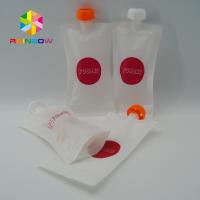China k transparent spouted pouches packaging for fruit juice / milk for sale