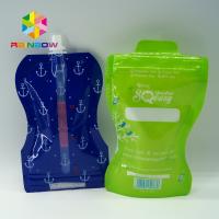 China k transparent spouted pouches packaging for fruit juice / milk for sale