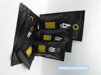China Custom printed matte black coffee bag packaging pouch / sachet for sale