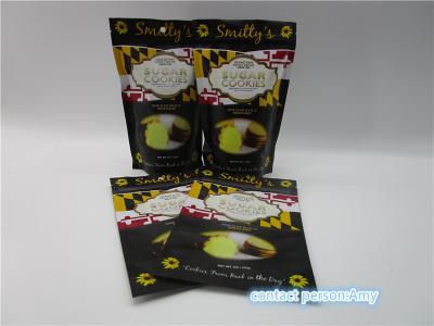China Doypack Zipper Snack Bag Packaging For Biscuit , Custom Printed Stand Up Pouches for sale