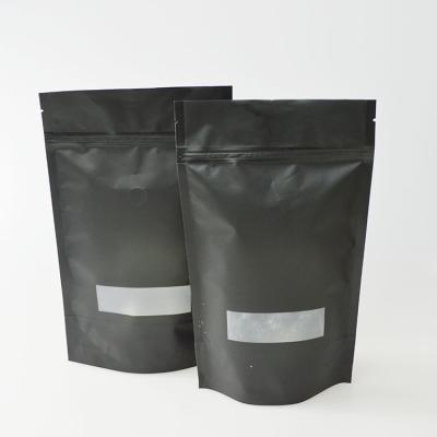 China Resealable k Plastic Pouches Packaging , matte black stand up pouch for sale