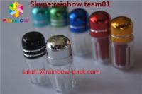 China silver and gold clear ps sex pill bottle container pill bottle plastic pill bottles sex capsule bullet shell casing for sale