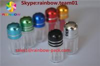 China silver and gold clear ps sex pill bottle container pill bottle plastic pill bottles sex capsule bullet shell casing for sale