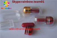 China pill bottle sex pill bottle container Plastic container capsule sex pill bottle with metal cap plastic pill bottles for sale
