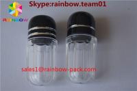 China pill bottle sex pill bottle container Plastic container capsule sex pill bottle with metal cap plastic pill bottles for sale