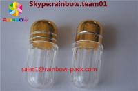 China pill bottle sex pill bottle container Plastic container capsule sex pill bottle with metal cap plastic pill bottles for sale