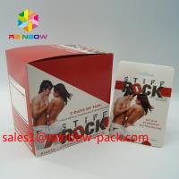 China 3D Paper Card Pack Hot Stamping Blister Packaging Card With Clear Foil Ecstasy for sale