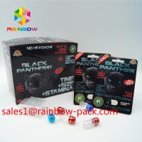 China Black Mamba Display Box Sex Enhancement Pills Packaging Card 3D Effect Sex Pill for sale