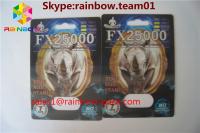 China 3D printing card FX 25000 lenticular plastic 3D card Custom printed rhino V7 3D sex pillspackaging 3D sex pill card for sale