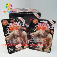 China Black mamba 3D cards rock solid erection sex pill 3D packaging card 3d sex pills packaging paper card 3D sex pill card for sale