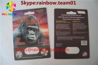 China hot sale 3D printing card Black mamba 3D effect sex pill packaging card 3D card /3D printing card rhino blister paper ca for sale