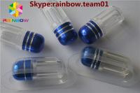 China Plastic container capsule sex pill bottle with metal cap wholesale pill bottles capsule shape container for sale