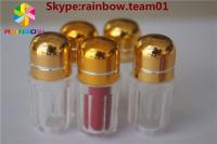 China Plastic container capsule sex pill bottle with metal cap wholesale pill bottles capsule shape container for sale