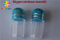 China sex tablets capsules bottle with metal cap hexagon shape small capsule bottle with cap for sale