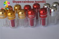 China Pill packaging capsule contianer with metal cap sex pill packaging capsule bottle with printed cap sex capsule packaging for sale