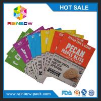 China custom hologram laminating  plastic zip-lock pouches potato chips packaging moisture permeable bag  metallized bopp film for sale