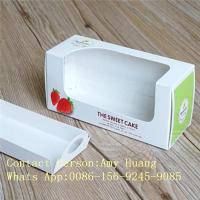 China Gift 350g White Display Paper Box For Chocolate Packaging With Window for sale