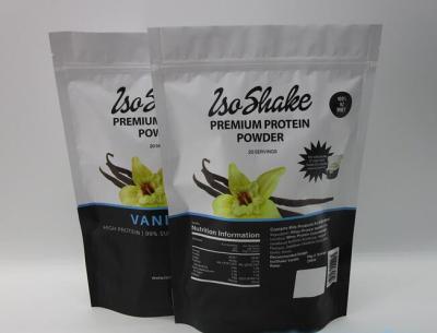 China FDA stand up zipper food pouch for whey protein poweder 1kg for sale