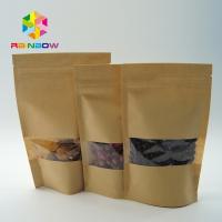 China Logo Kraft Paper Tea Bags Packaging , Zip Lock Stand Up Bags And Pouches for sale