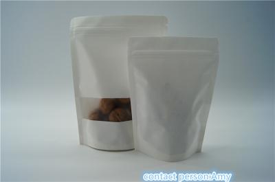 China k White Kraft Paper Snack Bag Packaging Environment Friendly for sale