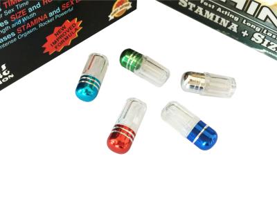 China Red Rhino 69 Penis Enlargement Capsules Jar Bullet / Sex Pills Plastic Medicine Bottles for sale