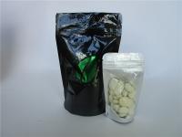 China Stand Up Customized Canabis Bags With Clear Window / Gummy Zipper Sachet Tear Notch for sale