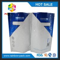 China Customized logo Printed aliminum foil stand up zip lock bags protein powder packaging 1kg for sale