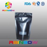 China Reusable Matte Black Doypack k Coffee Bag Gravure Printing Moisture Proof for sale