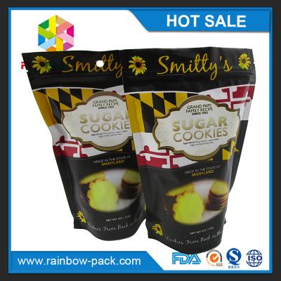 China Matte Printed Aluminum foil Stand up customized logo Green printed  tea packaging bag with zipper and tear notches for sale