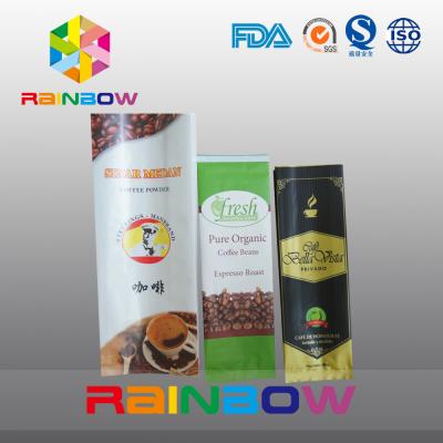 China 12oz White Side Gusset Coffee Packaging Bag With Valve / Custom Printing for sale