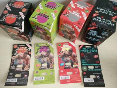 China Hot sale Rhino Male Enhancement Pills Packaging Card And Display Box with 3D effect for sale