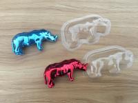China Go Rhino 3d card Rhino Shape Male Sexual Enhancement Pill Bullet / Sexual Pills Capsule Packaging for sale