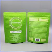 China Matte White Doypack Plastic Pouches Packaging Zipper Top Plastic Coffee Bag With Valve for sale