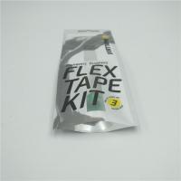 China Hanging Bottom Open Plastic Pouches Packaging , Three Side Seal Pouch Custom Printed for sale