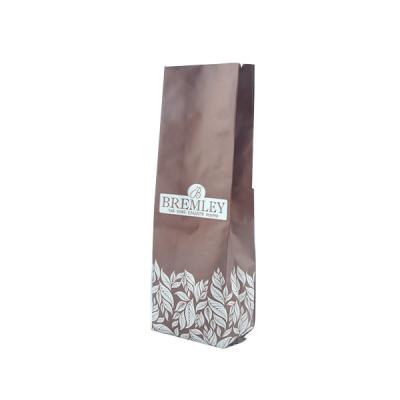 China 2017 Wholesale heat seal 500g roasted ground coffee packaging bag with valve and tin tie for sale