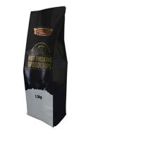 China Custom printed side gusset foil lined coffee bag wholesale pack 500g 1kg for sale