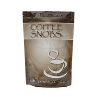 China Custom 250g 500g 1kg square block flat bottom k coffee bean packaging bag for sale