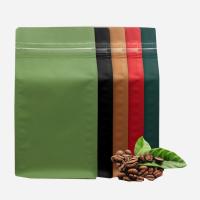 China Heat Sealable Compound Stand Up Foil Food Coffee Tea Bag With Zipper 1kg 500g for sale