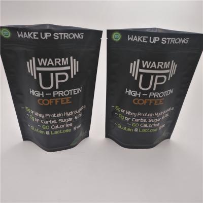 China Food Grade reusable Stand Up Plastic Pouches Packaging Foil Coffee Bags 250g 500g 1kg for sale