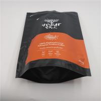China Custom Printed stand up Foil Laminated Black Mylar k Bags for sanck candy coffee cookie for sale