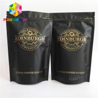 China Plastic zipper Bottom Gusset Bags 500g stand up resealable coffee k pouch for sale